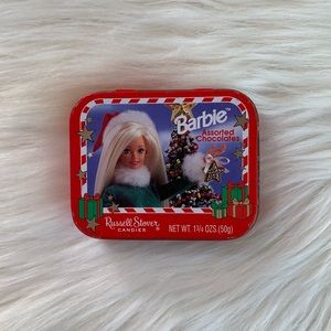 Barbie | Accents | Vintage Barbie Tin Collectible Candy Box Empty ...